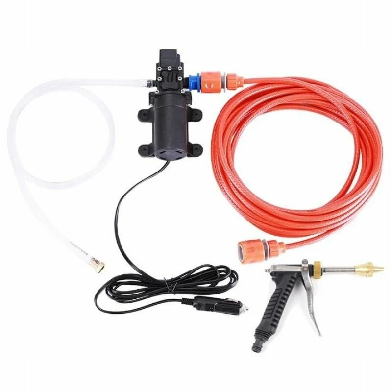 Aвтомойка портативный мойка, Мойки высокого давления, Для уборки автомобилей, сада, земли и т. д. Блок питания от прикуривателя 12 В