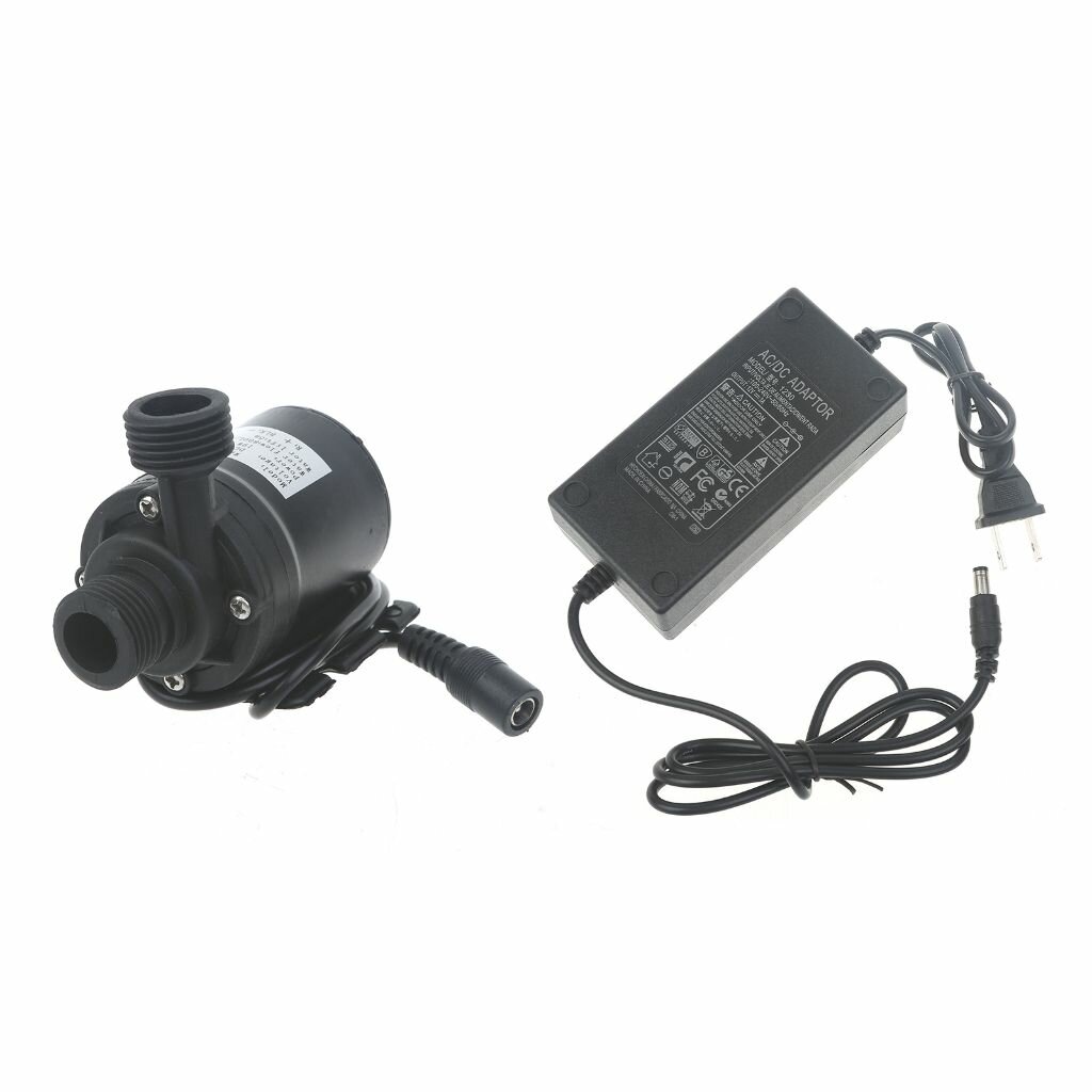 Микро безщеточный водяной насос 24В/12В с резьбой 1/2'