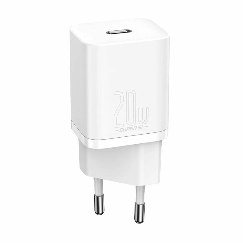 Сетевое зарядное устройство Baseus Super Si 20 Вт USB-C, Быстрая зарядка, QC, PD, белый