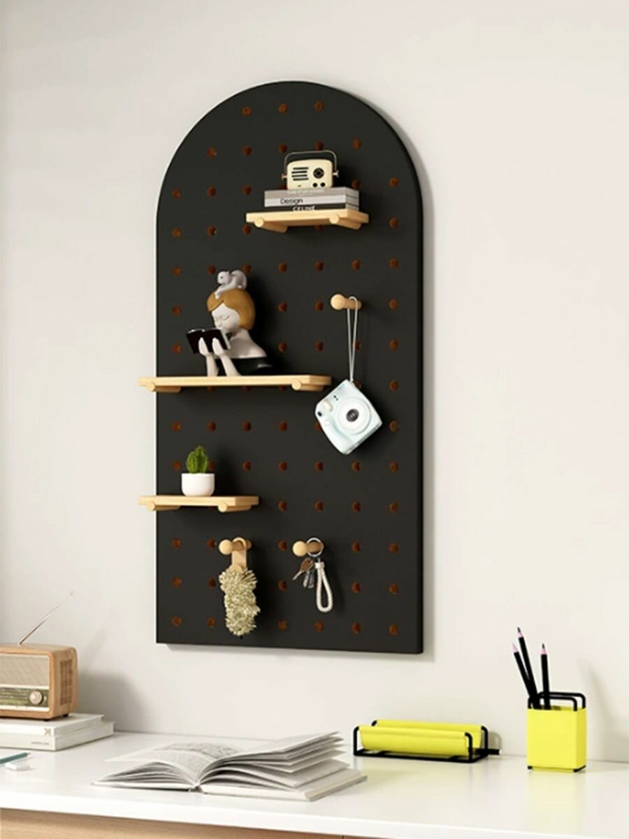 Настенная перфорированная панель, комплект для хранения демонстрационных панелей, подходит для спальни, квартиры и входа в гараж1