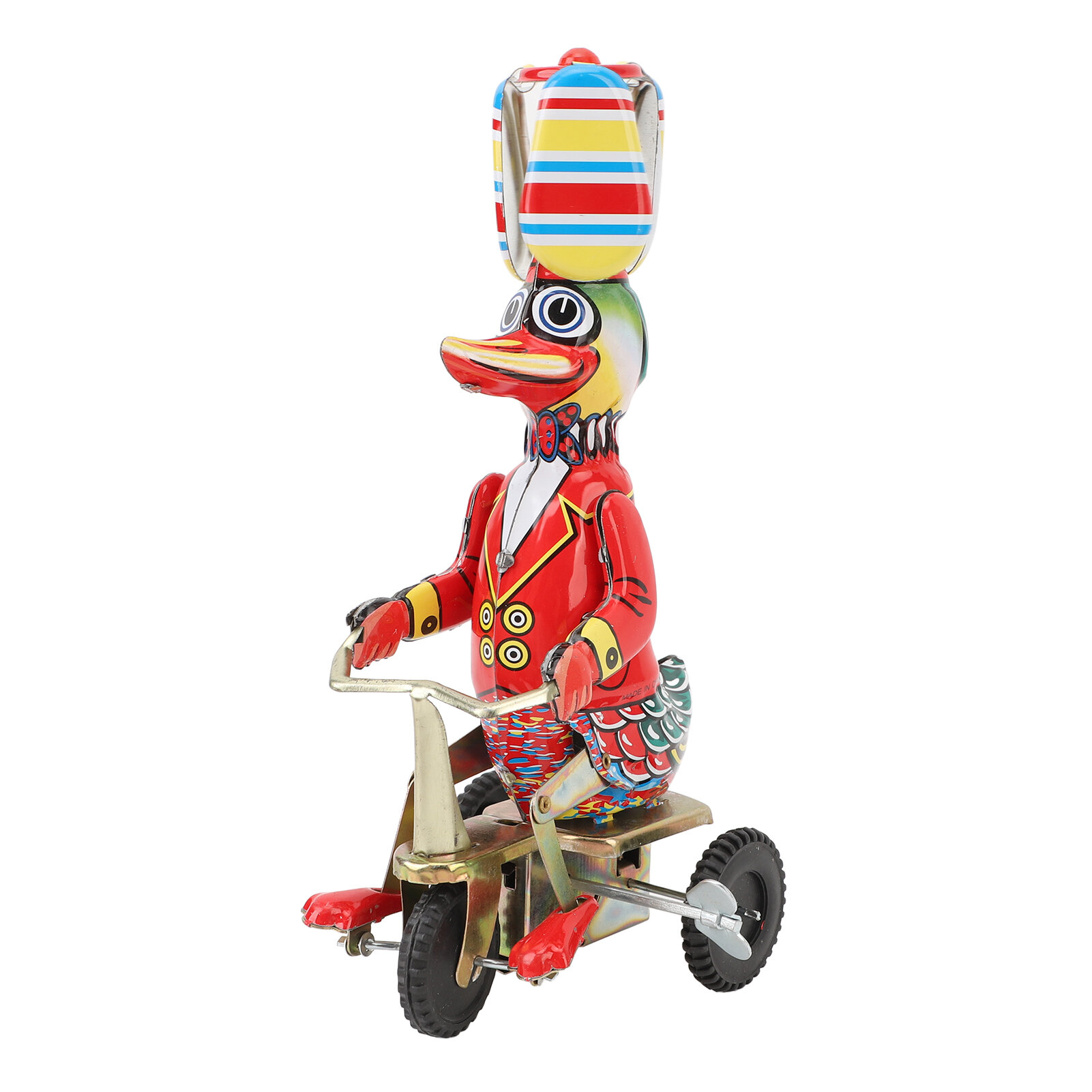 Утка на велосипеде Tin Toy