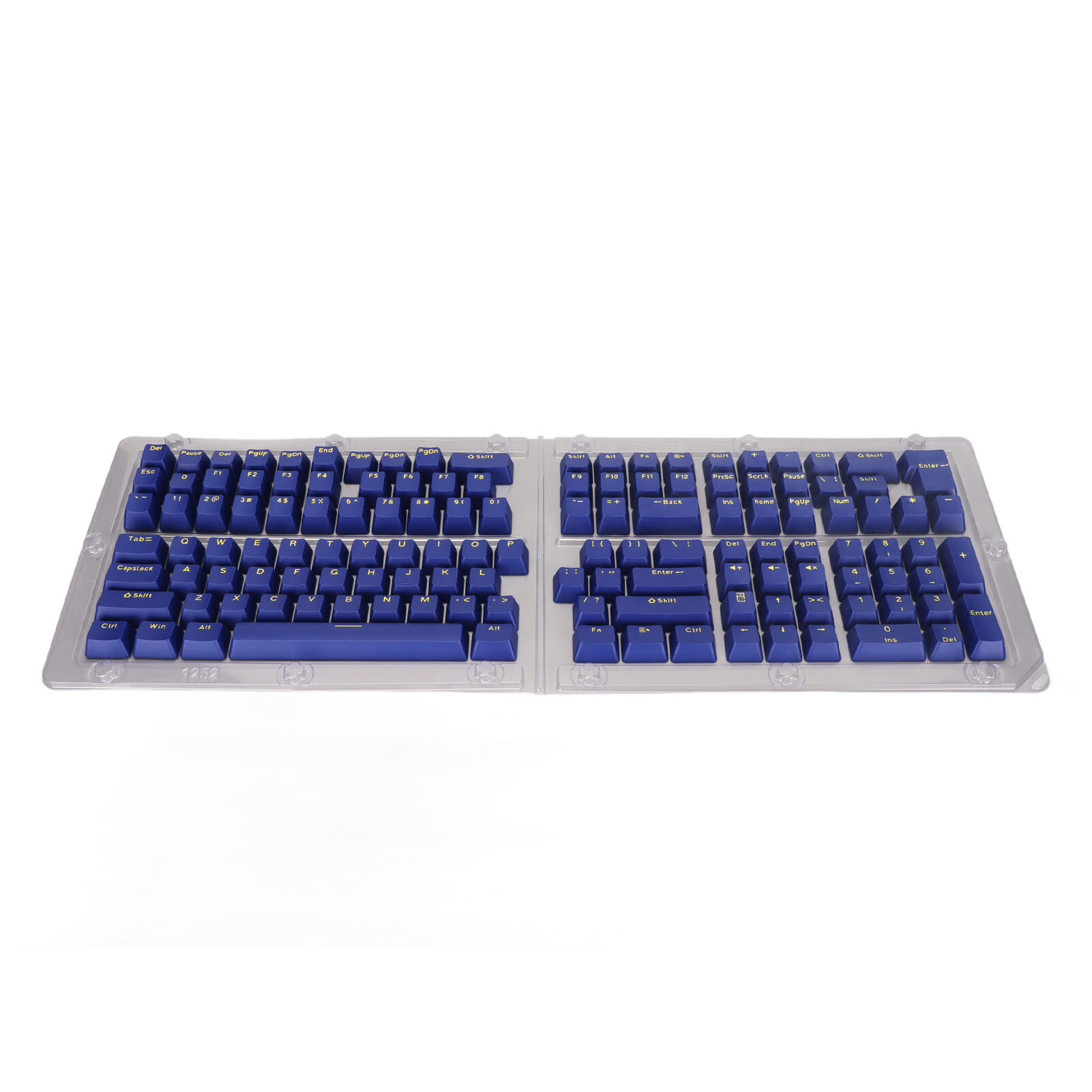 132 клавиши pbt колпачки для клавиатуры oem высота двойное литье diy комбинация матовые синие желтые буквы механики