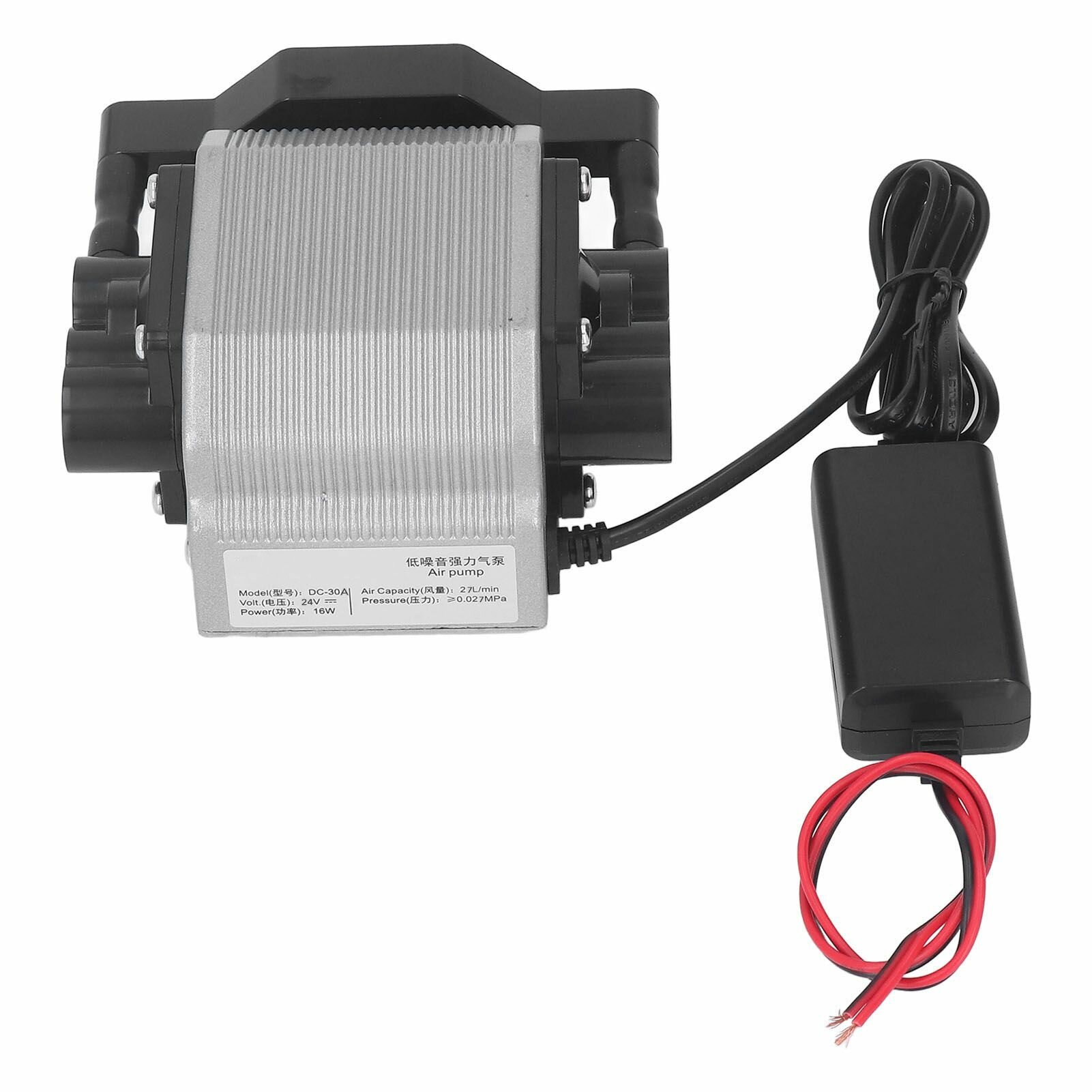 Воздушный насос для лазерного гравера с низким уровнем шума и стабильной работой, мощность 16Вт, алюминий