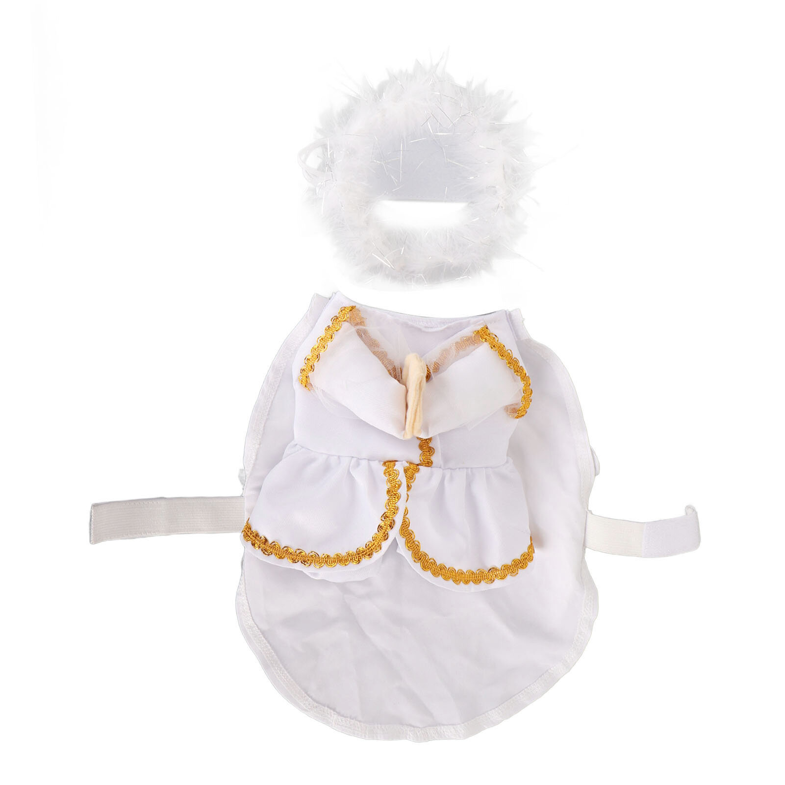 Костюм ангела для домашних животных, износостойкий, удобный, уникальный, изысканный, забавный, косплей. Для вечеринок. Размер M.