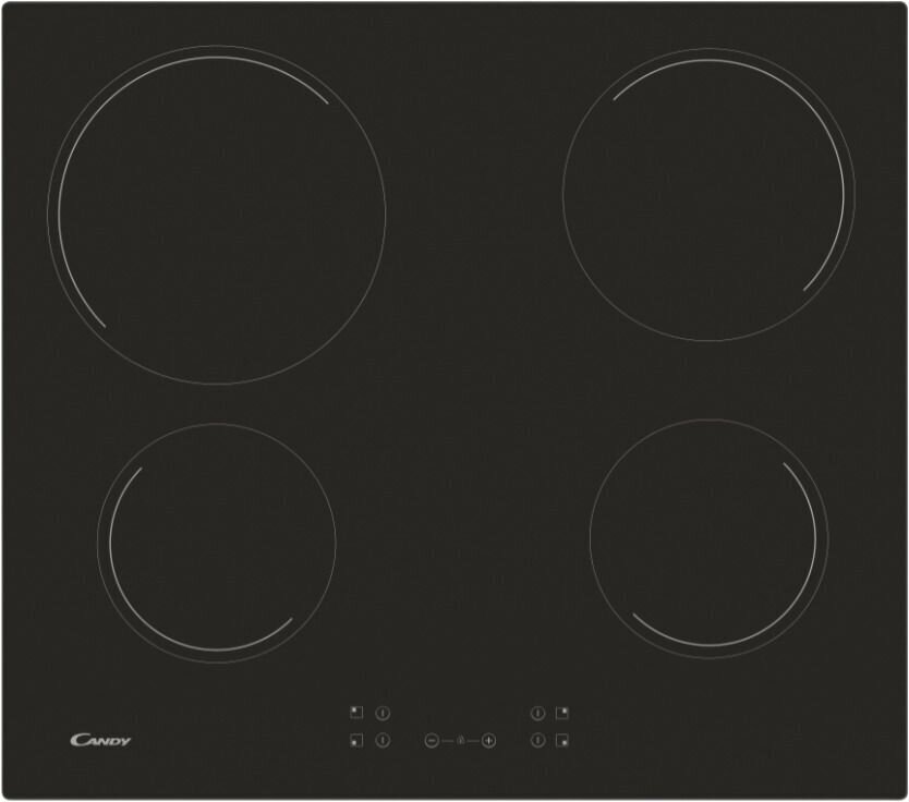 Варочная панель Candy CH64CCBRU, стеклокерамическая, электрическая, черная