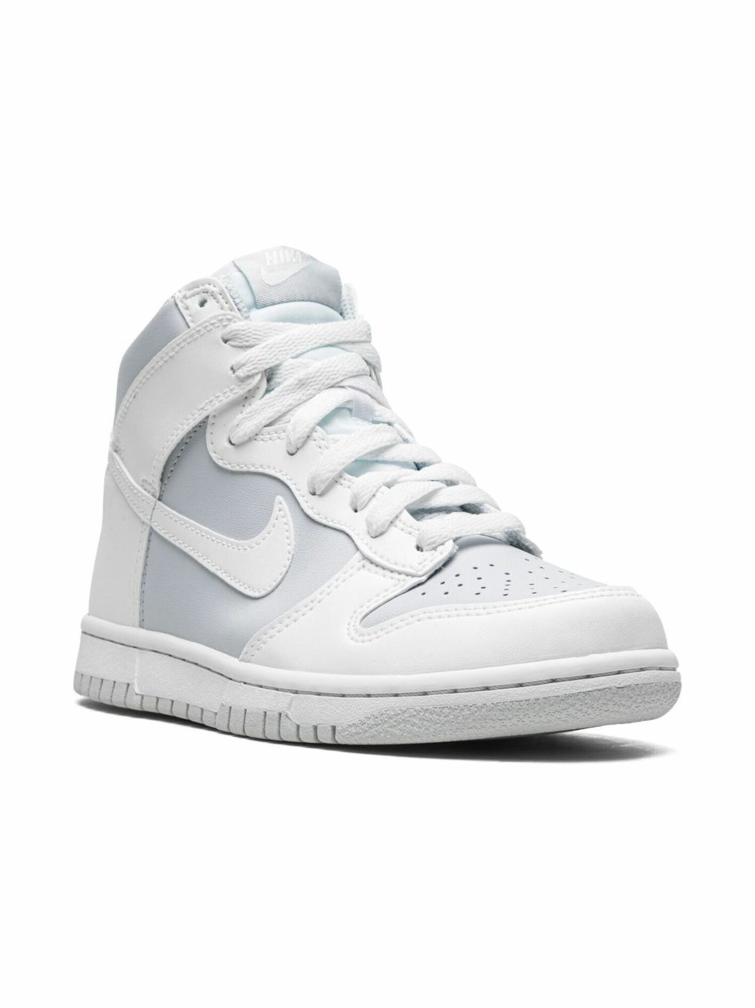 Кроссовки NIKE Dunk High, размер 3.5Y US, серебристый — фото 1