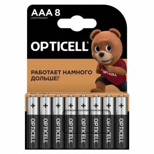 Батарейки Opticell Basic, AAA, 8 шт