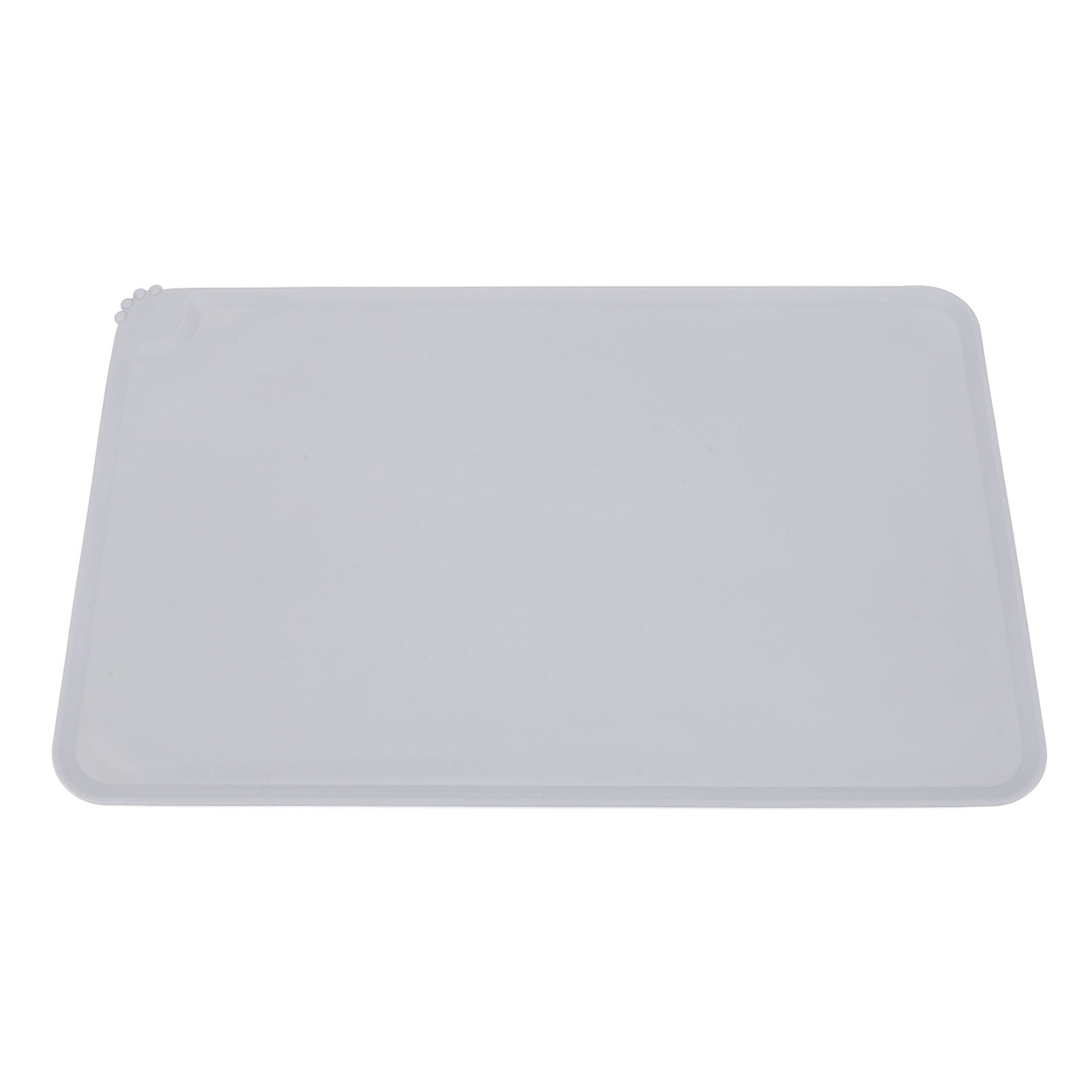 Силиконовый коврик для кормления домашних животных, непроливаемый, противоскользящий, моющийся, симпатичный, для кошек и собак, миска для еды и воды, серый.