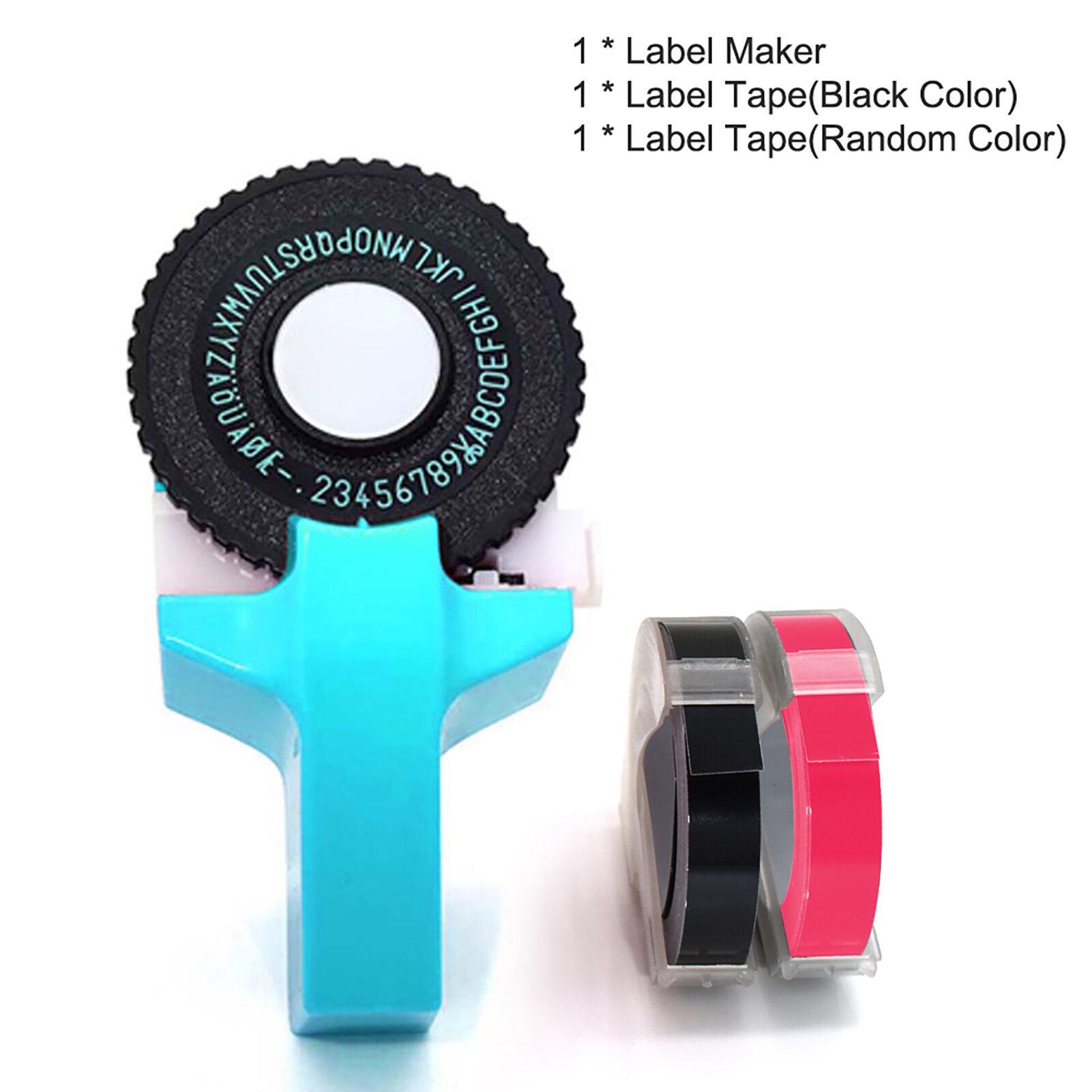 Мини-портативный принтер для изготовления этикеток, 3D-тиснение, принтер с этикетками из ПВХ 9 мм для проектов DIY и офисного использования