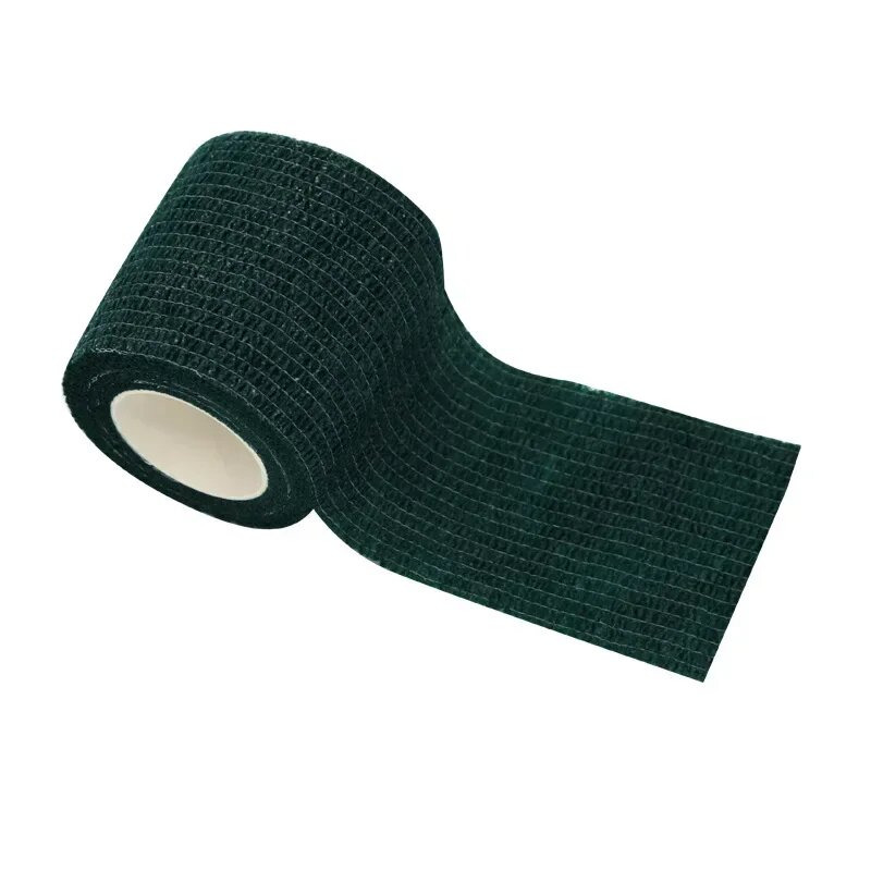 1 рулон 2,5/5/10 см * 4,5 м марлевые медицинские бинты самоклеящиеся дышащие 5CMx4.5M, dark green