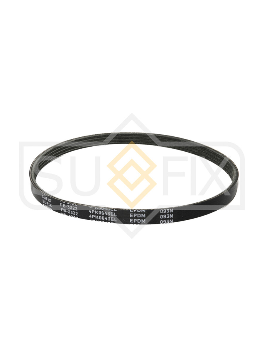 Ремень поликлиновый эластичный SUFIX 4PK0643EL для Chevrolet, Opel