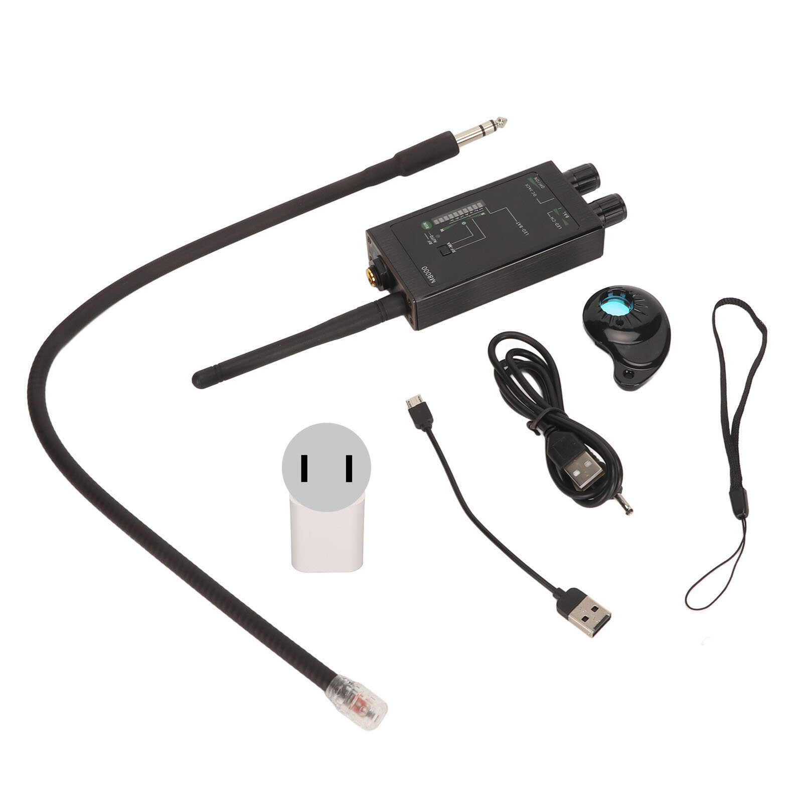 Bug Detector Smart GPS High Sensitivity Portable Camera Finder RF Signal Scanner for Home Travel 100‑240V US Plug