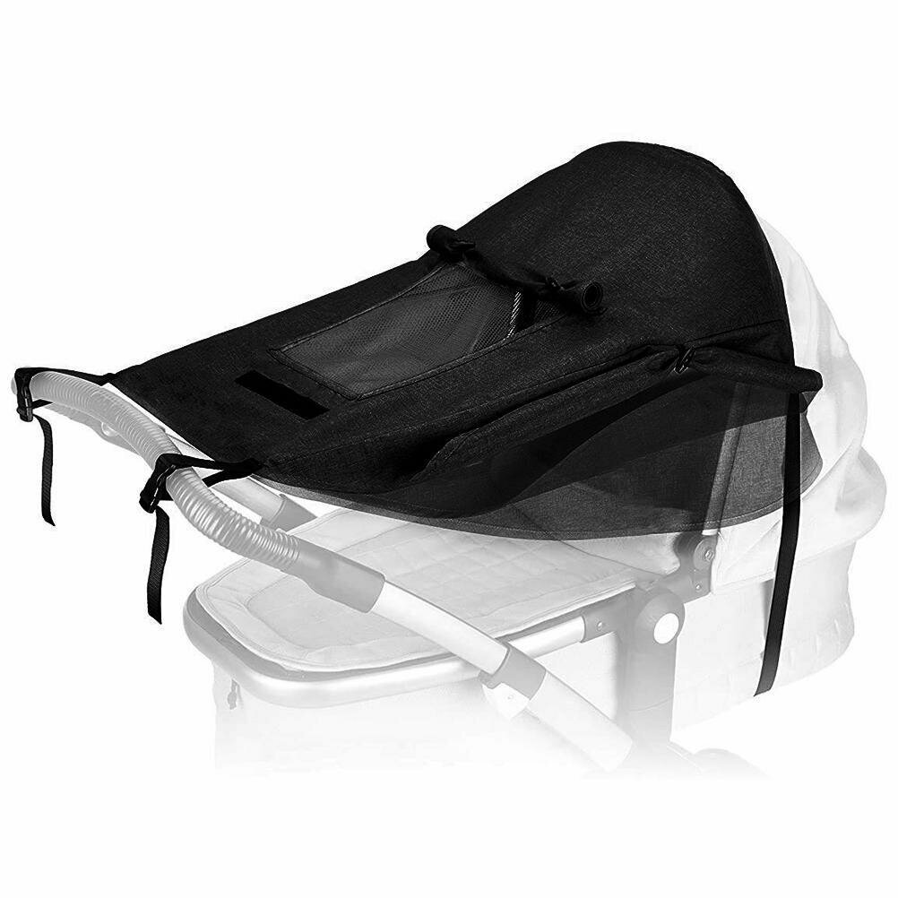 Солнцезащитный навес для колясок, универсальный солнцезащитный чехол для коляски со смотровым окном и широким козырьком.