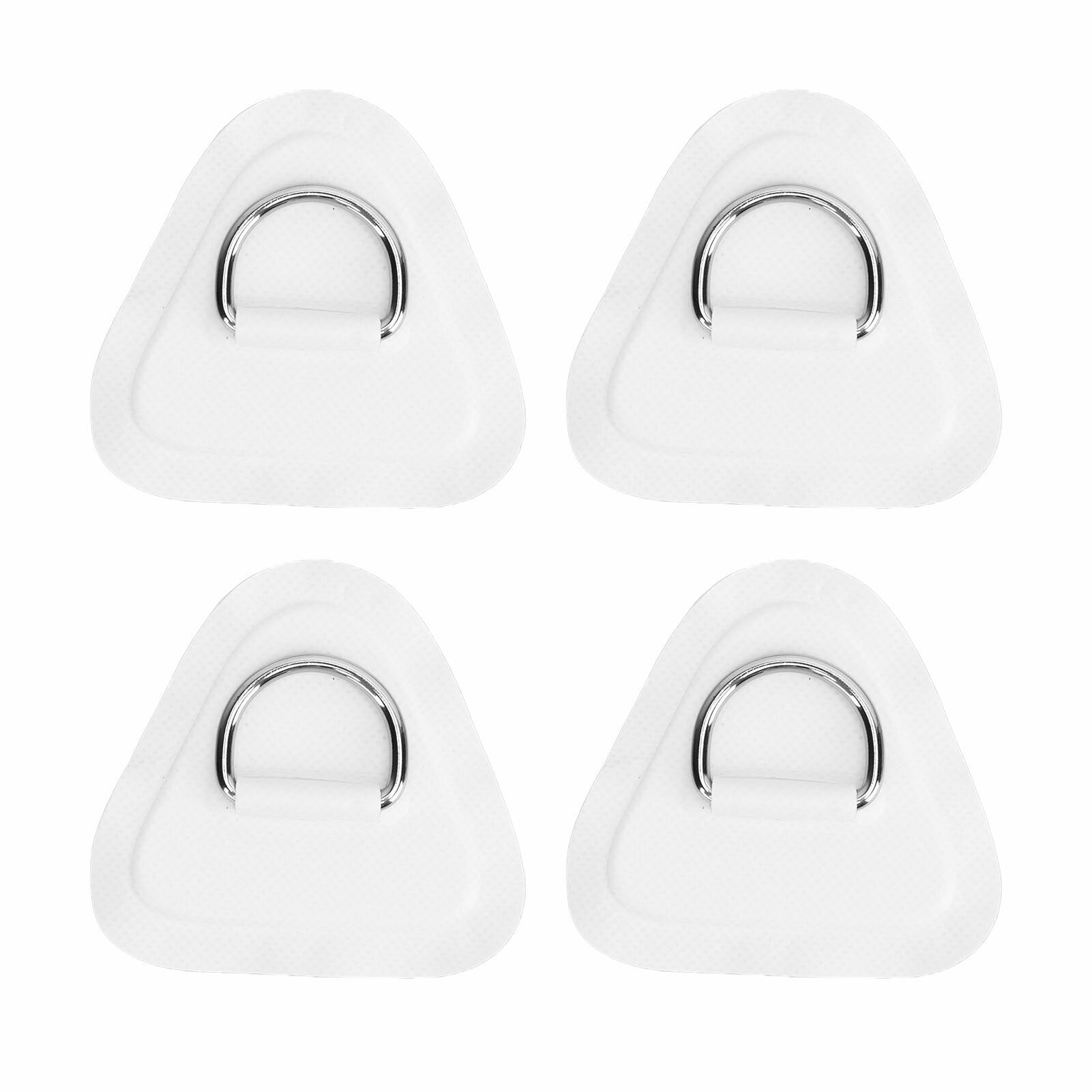 4 шт. D-образные кольца из нержавеющей стали для надувных лодок, досок для серфинга, шлюпок и досок для гребли, белые.