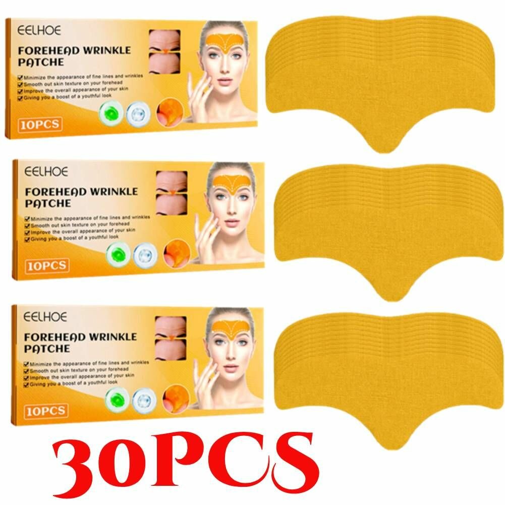 Патчи для лба от морщин / Тейпы коллагеновые 10 шт. / Лифтинг эффект, выравнивающие рельеф и тон кожи, с увлажняющим и питательным эффектом