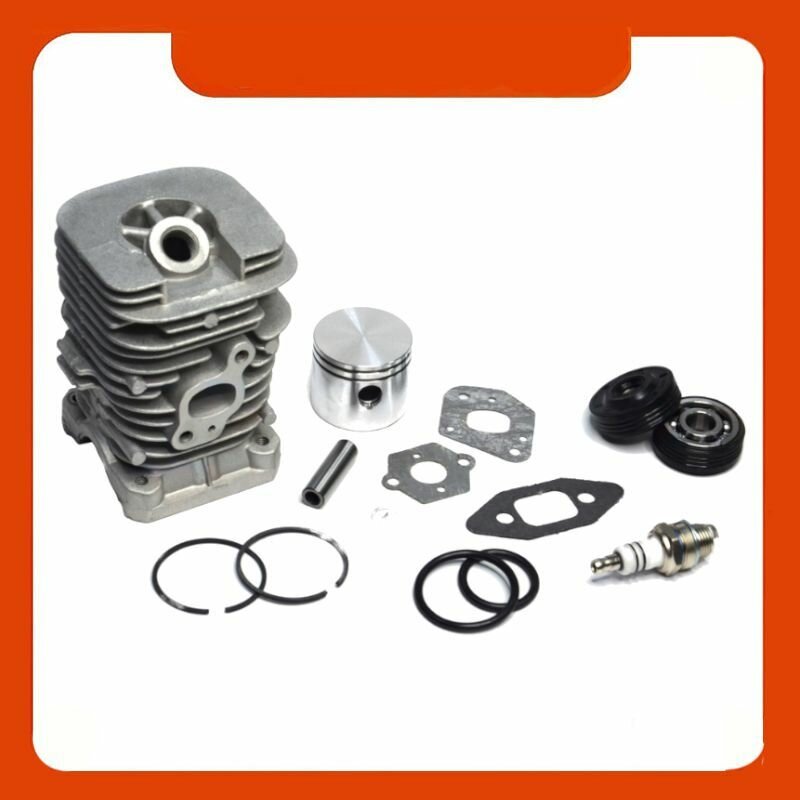 Поршневая группа подходит для бензопил Partner 350, 351, 352, 371, 390, 391, 420 + комплект прокладок + свеча + сальнико-подшипники