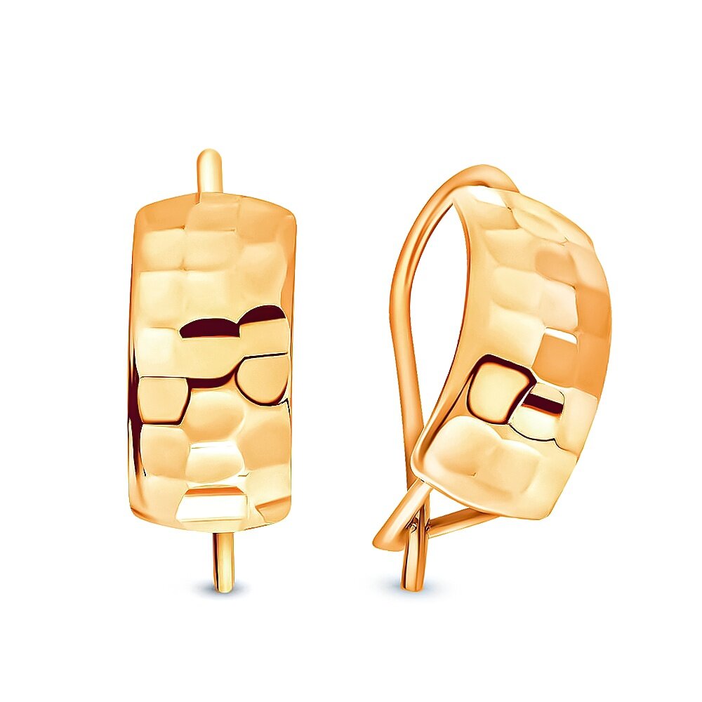 Серьги, красное золото, 585 проба