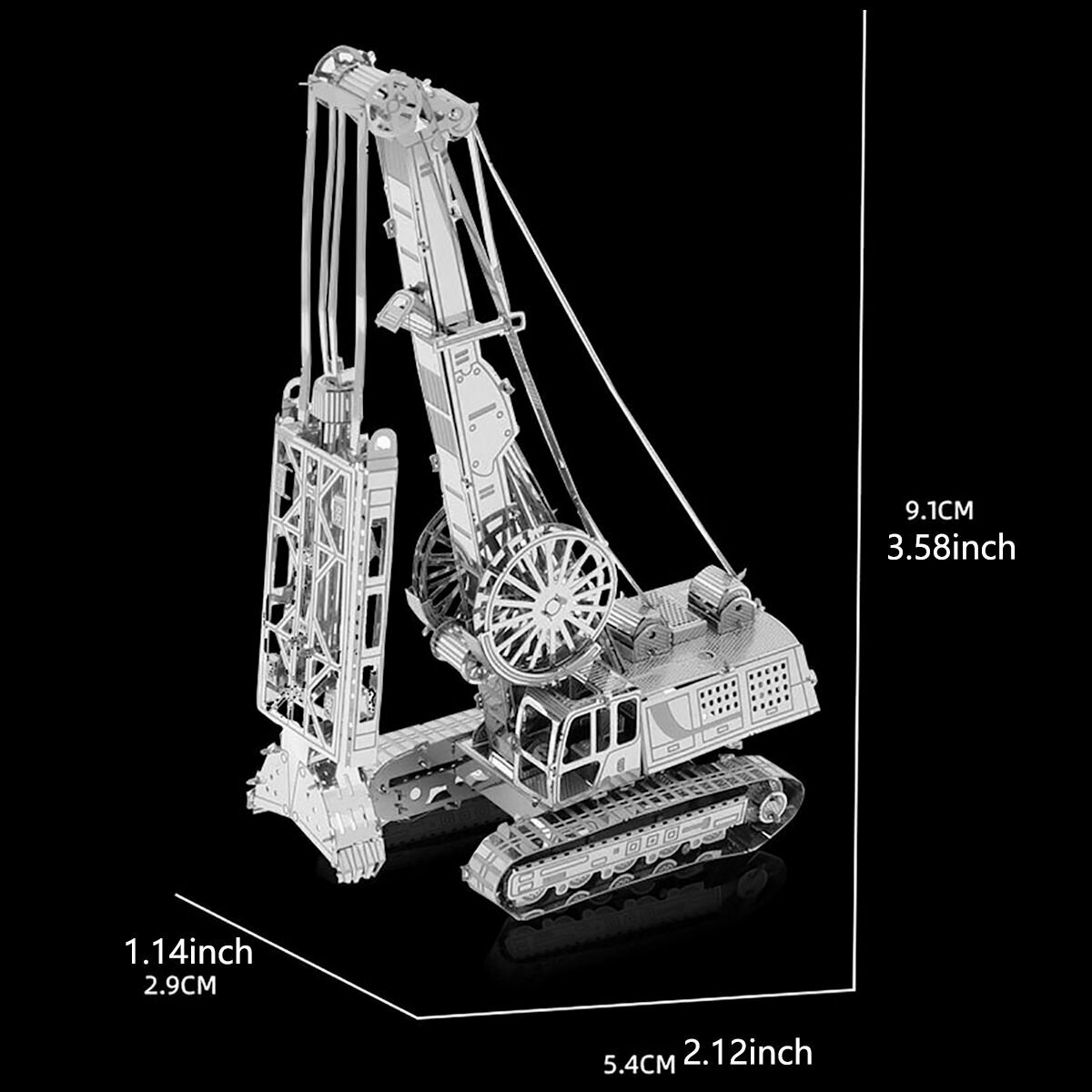 Свайной копёр 3D Металлическая модель DIY Игрушки