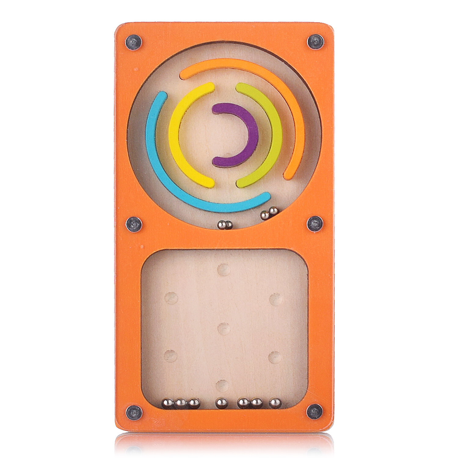 Лабиринт для детей с шариком "Закати шарик" D1788 Щепочка, 12.5х7х1 см