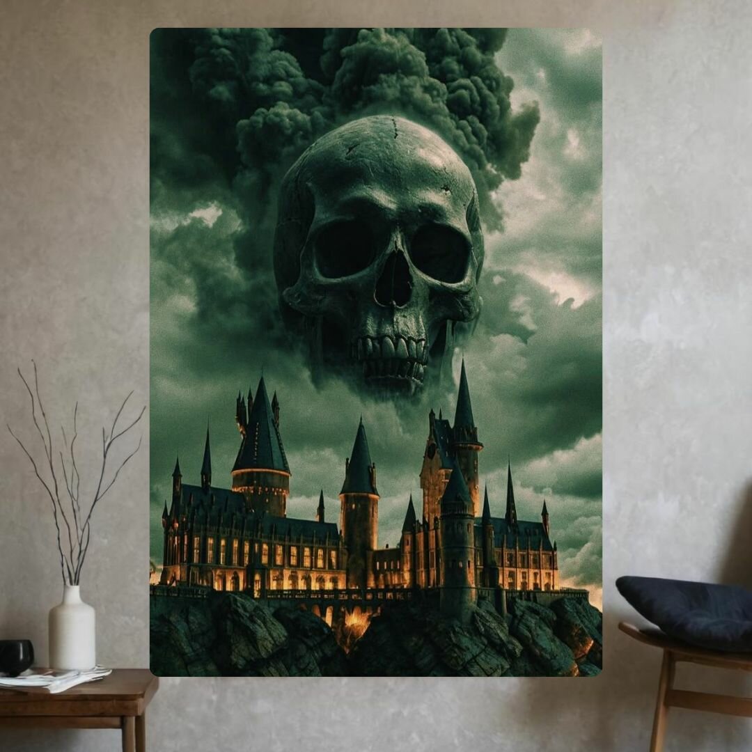 Картина на металле (Гарри Поттер) Метка смерти, 20*30см