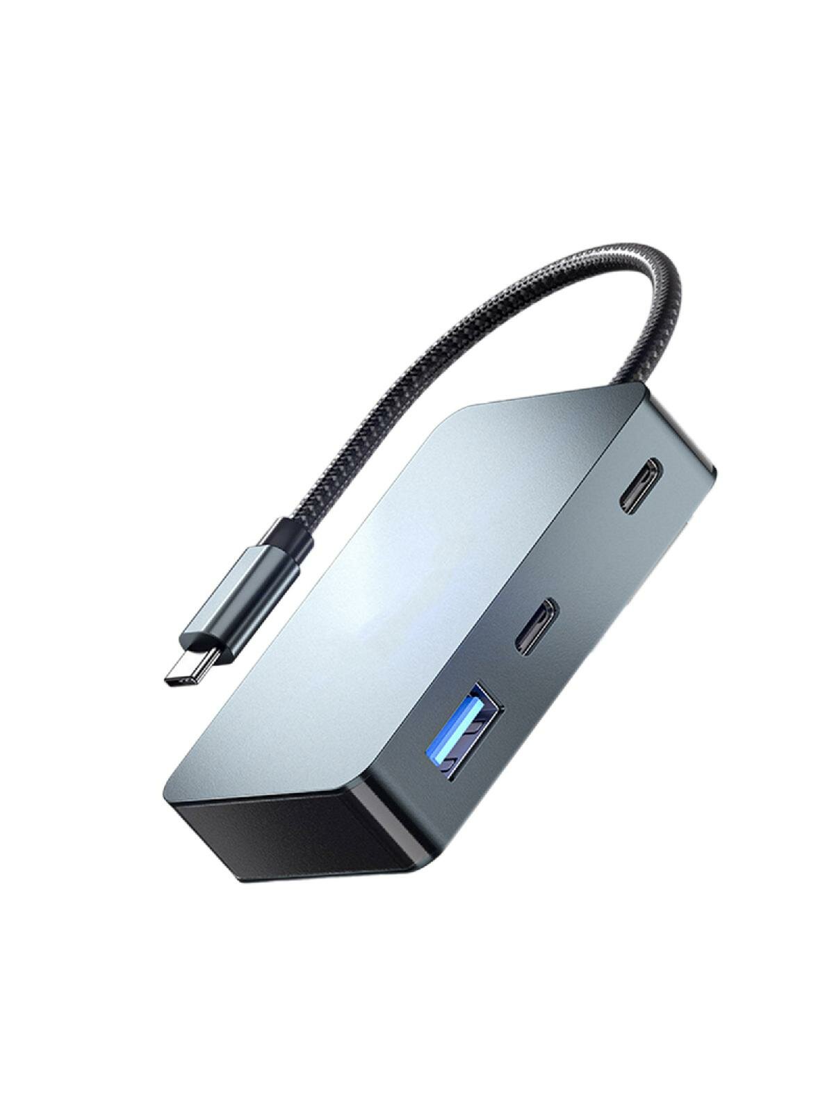 5in1 TypeC Docking Station USb3.0 PD100W Faster Data Transfer for Laptops UsbC Dock