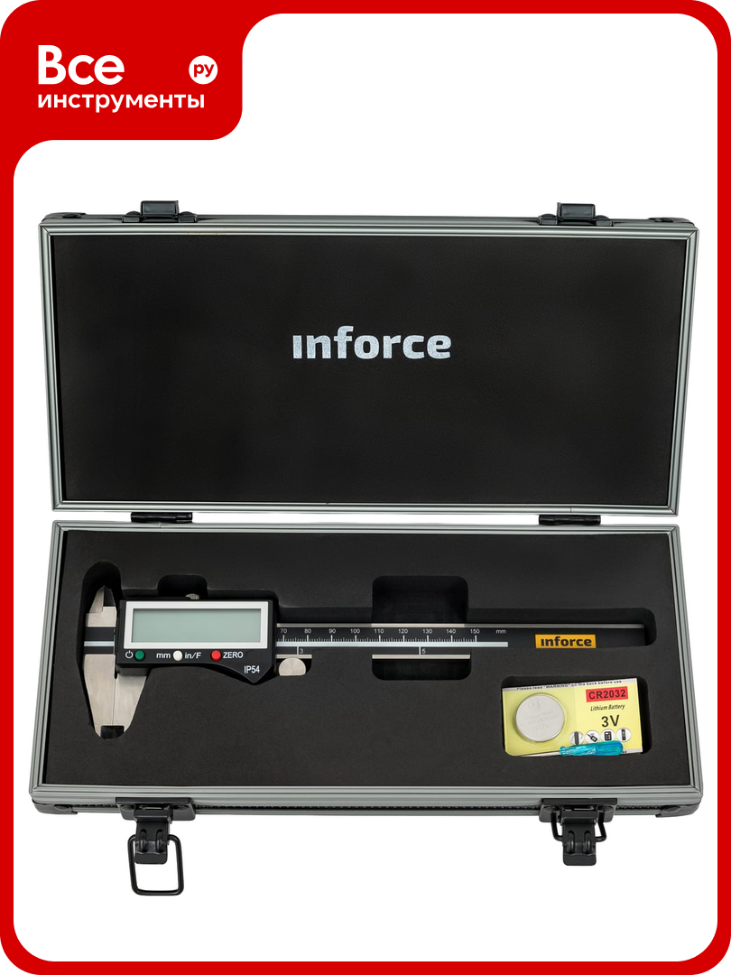 Цифровой штангенциркуль 0-150мм Inforce 06-11-39, 150 мм