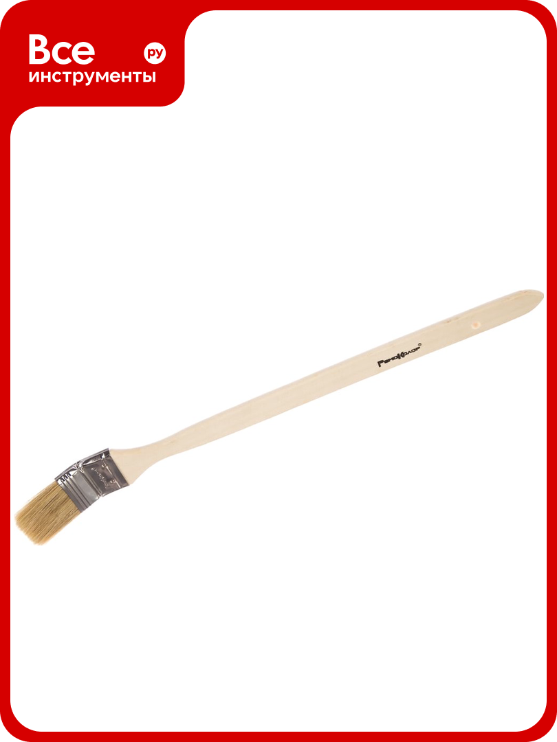 Радиаторная кисть (деревянная рукоятка, 1.5") РемоКолор 01-2-015