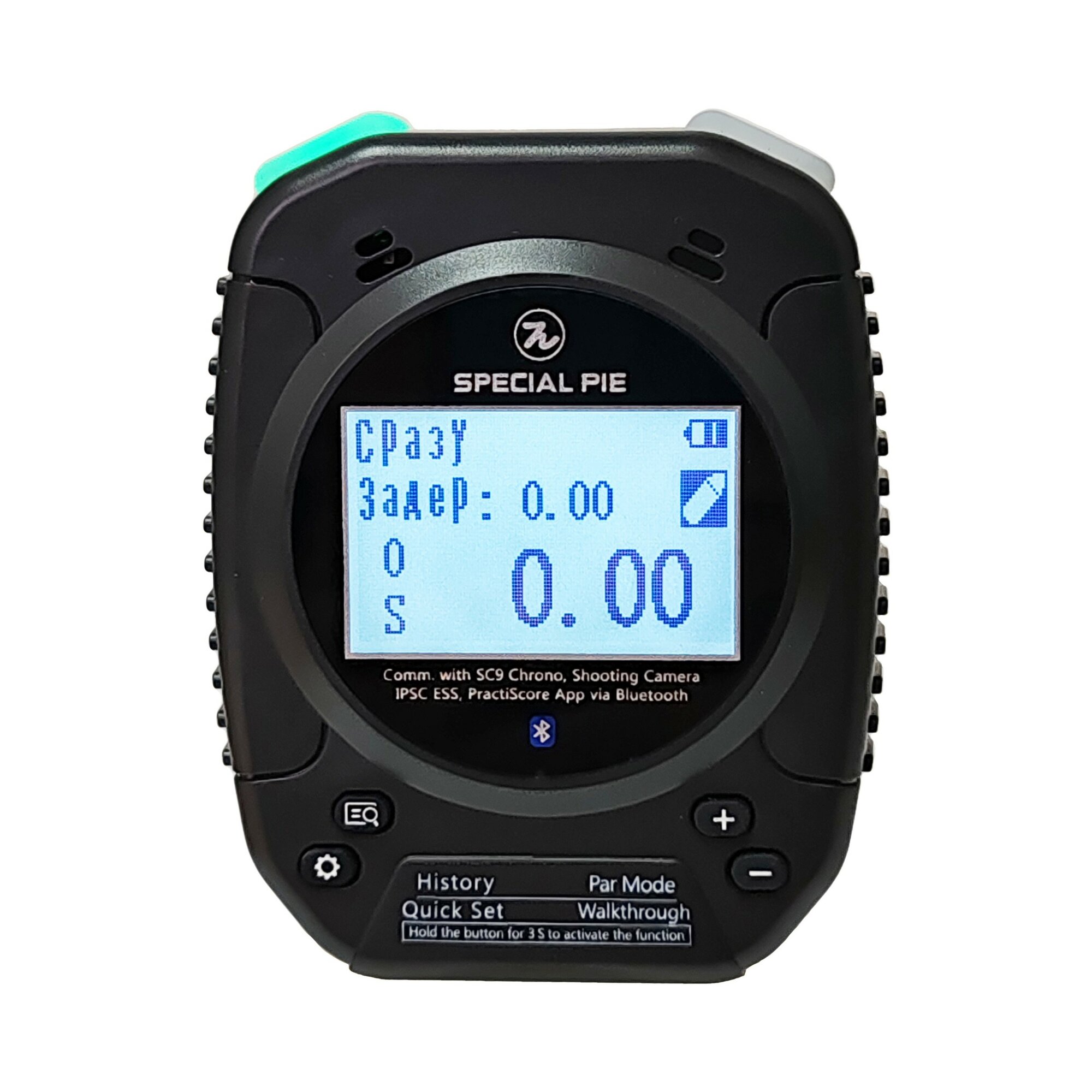 Таймер SPECIAL PIE M1A2+ (Bluetooth) (русифицирован) для IPSC, IDPA, AIR IPSC, чёрный
