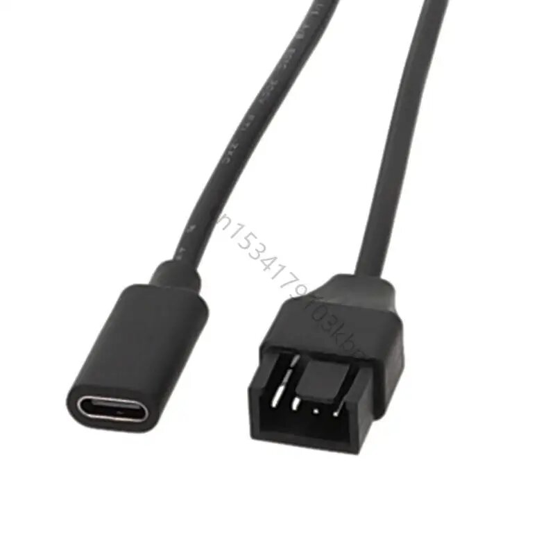 USB C Вентилятор адаптер кабель типа C до 3PIN 4PIN ПК Адаптер кабеля вентилятора XX9A