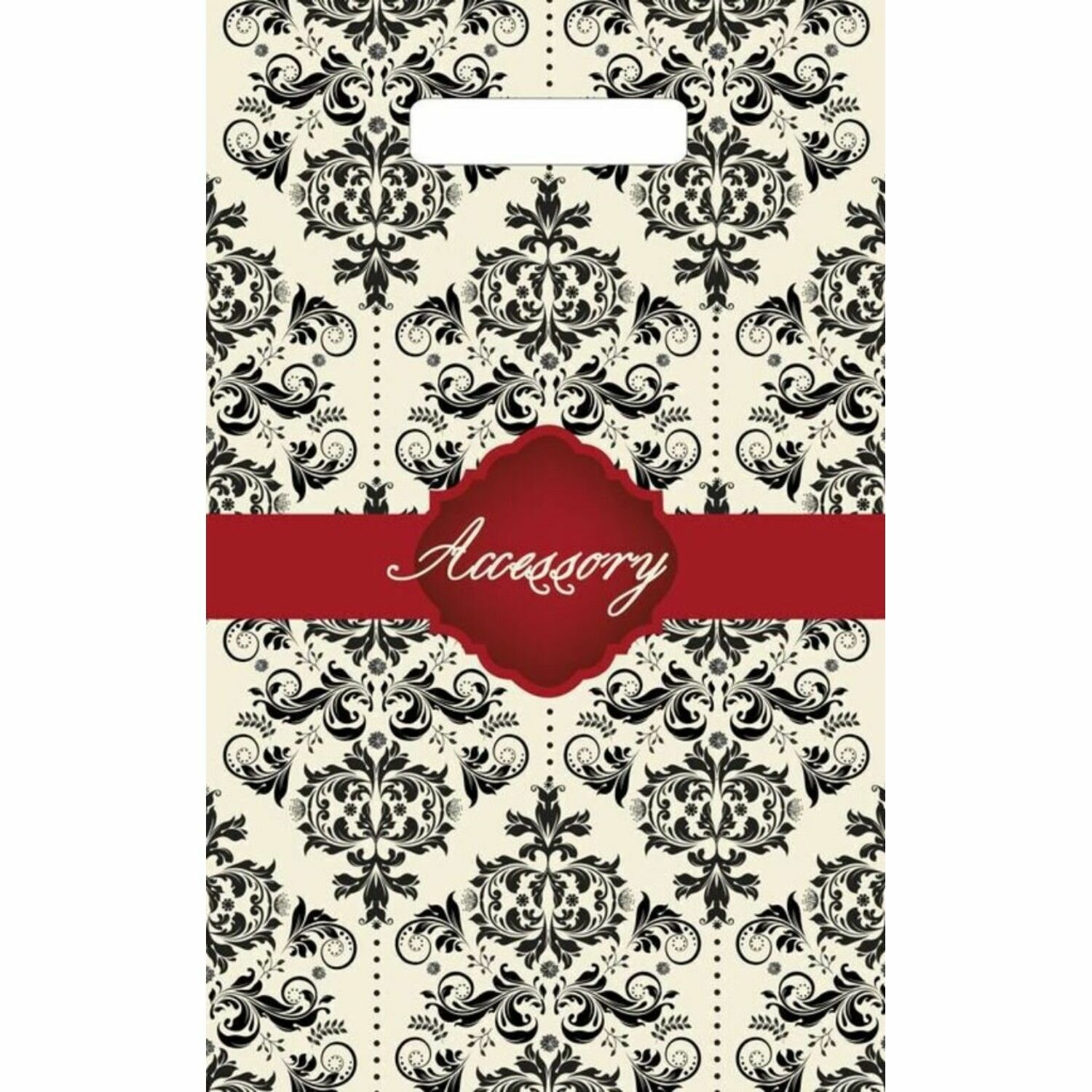 Пакет 30*20см (30мк) с вырубной ручкой "Аксессуар" ПВД. Комплект из 100 штук