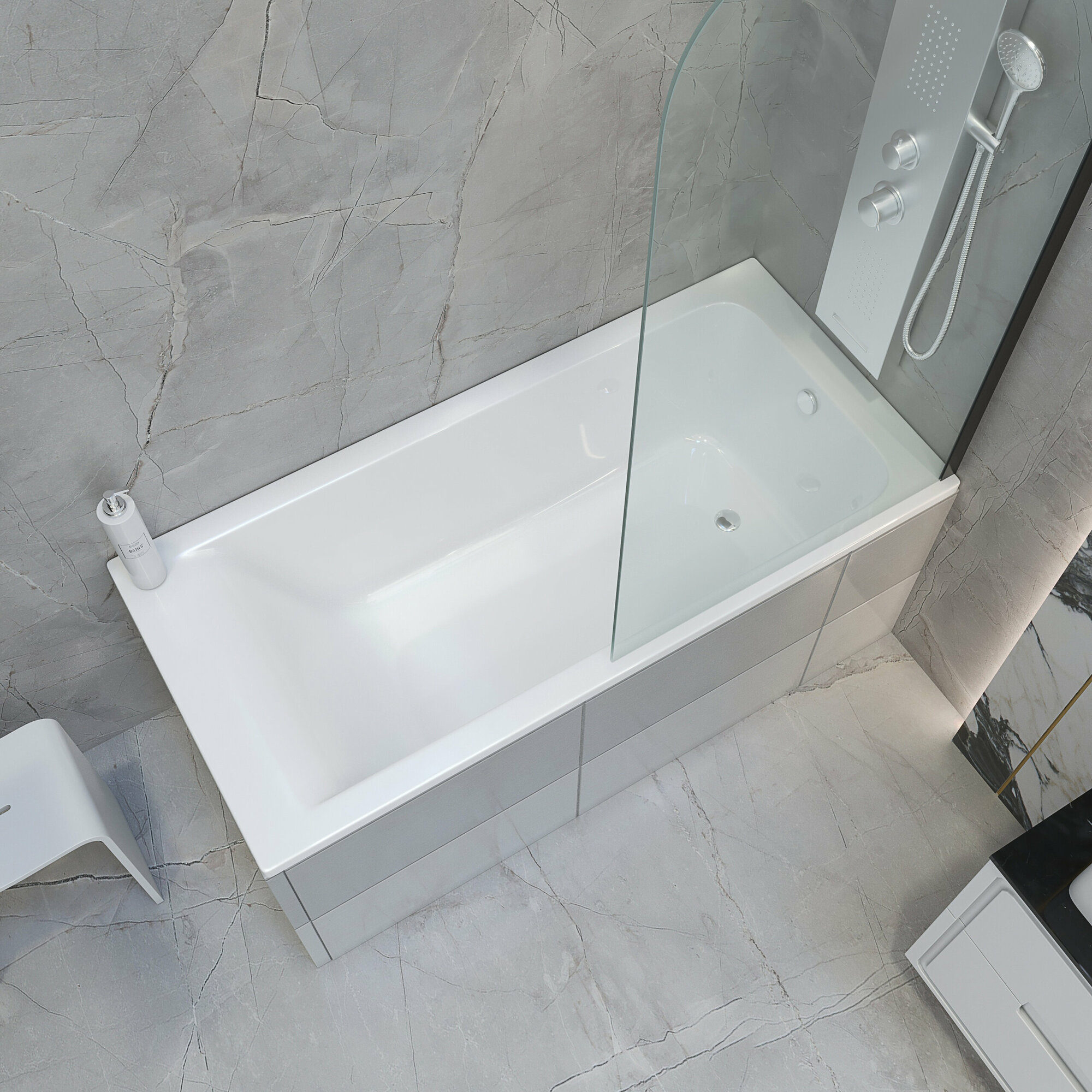 Ванна из литьевого мрамора Taliente Egoista 160x70 EG2316070-1 глянцевая