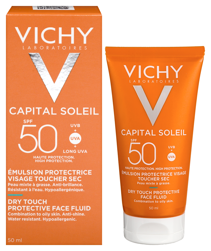 Vichy capital soleil эмульсия матирующая для лица spf50 50 мл