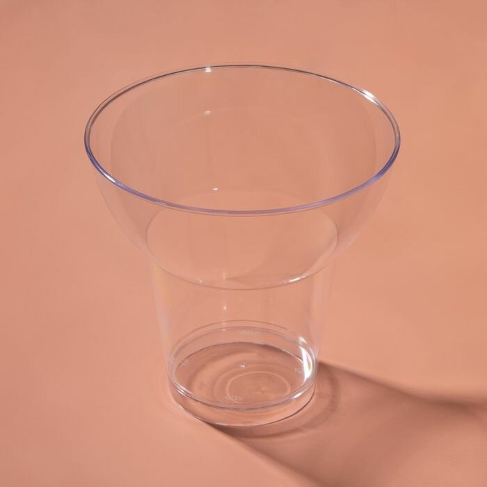 Форма пластиковая одноразовая для фуршета Кубок , 250 мл, прозрачная, 10 шт/уп.