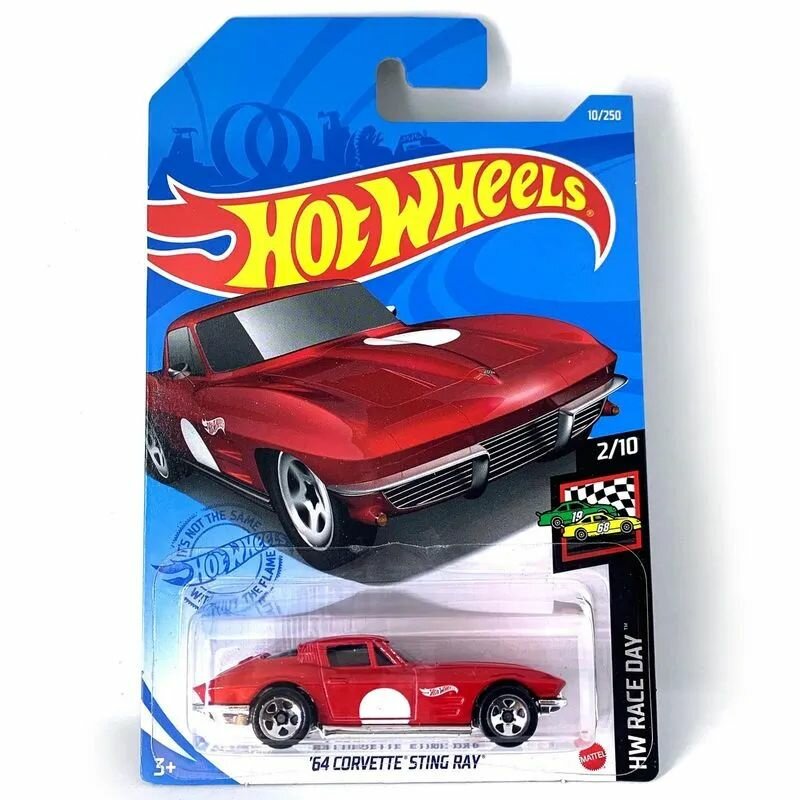 Hot Wheels 2021 64' CORVETTE STING RAY Корвет 10/250 HW Race Day 2/10 Mattel 2021 GRX90