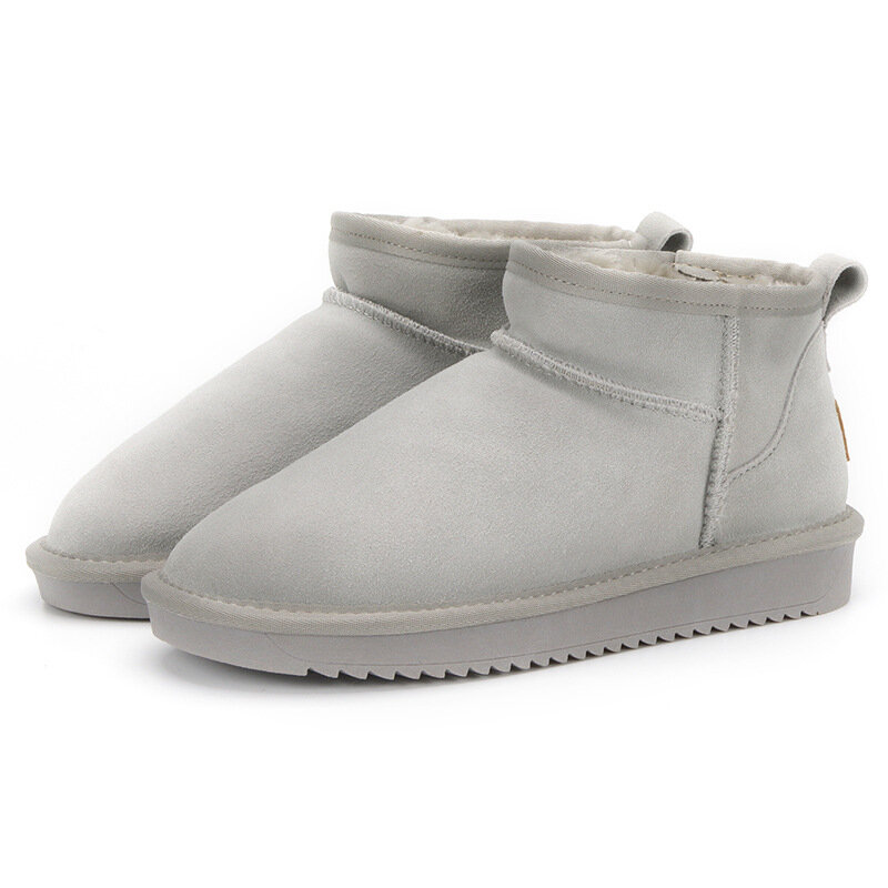 Зимние мини-сапожки 2025 года, утепленные студенческие ботинки из хлопка и бархата, зимние нескользящие теплые ботинки для женщин