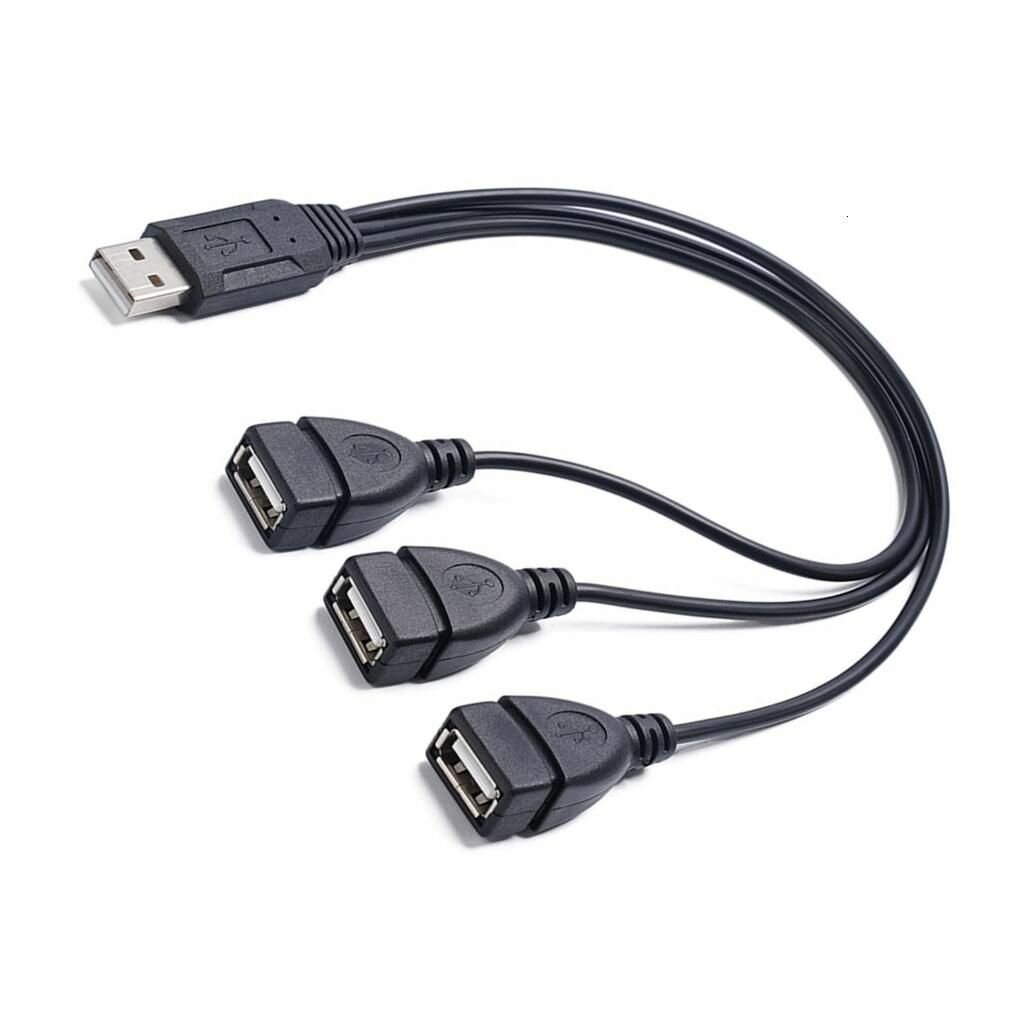 USB-концентратор, Разъем USB2.0 с чипом, один на три USB-разветвителя-концентратора