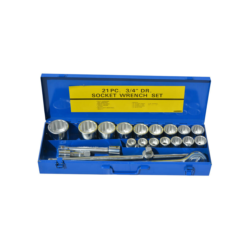 Набор инструментов (дюймовый 3/4"-2") 3/4" дюйма 12-гр. 20 предметов Master 507121BS-M для грузовиков (грузовых автомобилей)