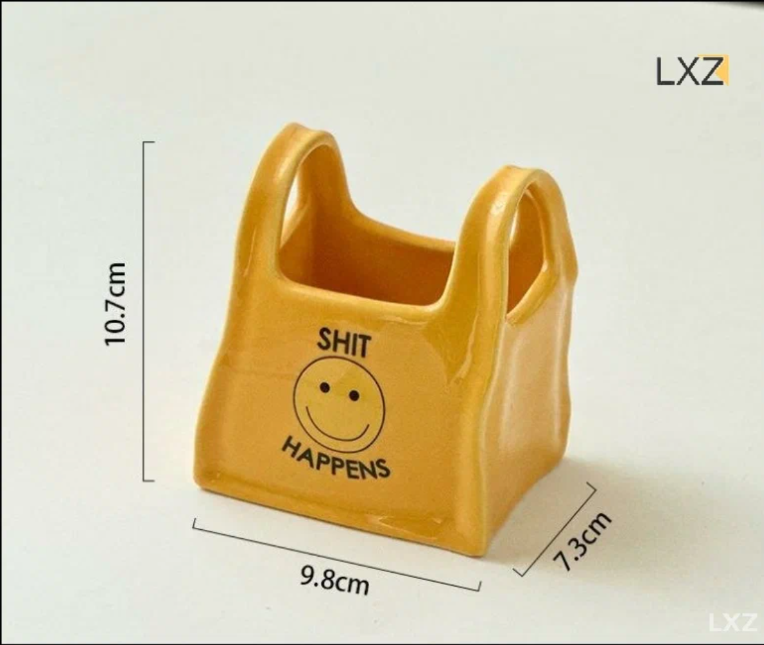 Эксклюзивный керамический настольный пенал, стильная ручная сумочка, а также компактные контейнеры для