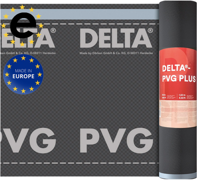 DELTA PVG PLUS Гидро и пароизоляционная плёнка Дельта ПВГ Плюс 75м2