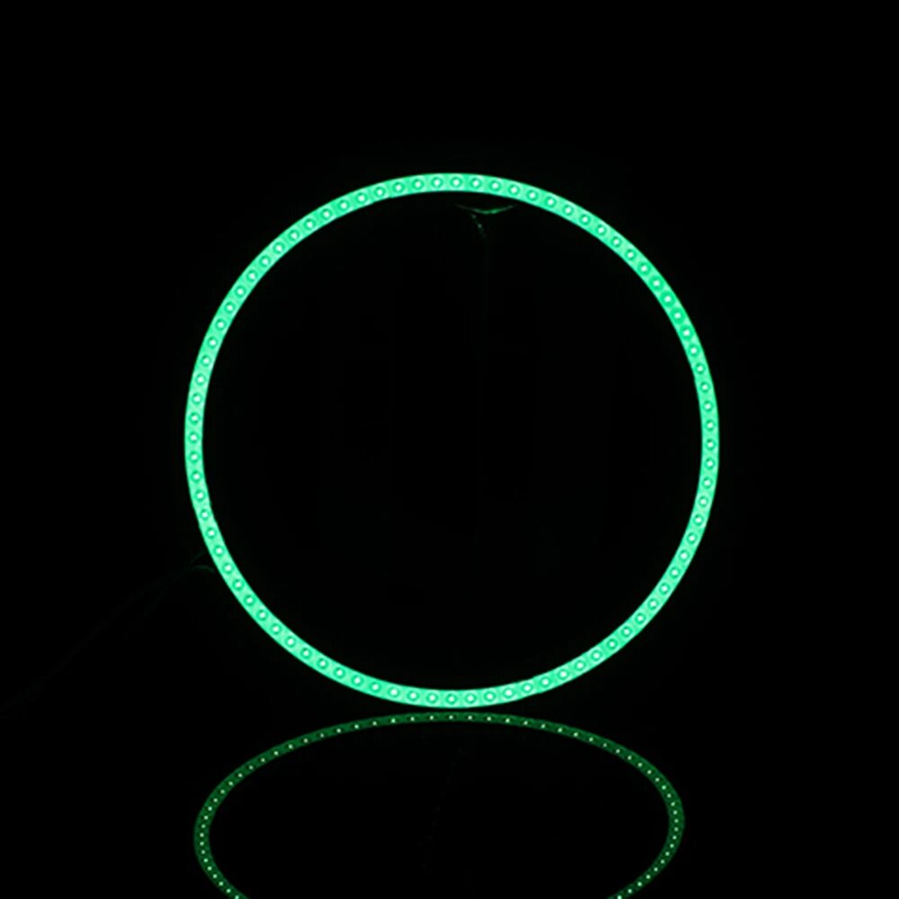 1 шт, кольцевая лампа для автомобиля, 70, 80, 90, 100, 110, 120 мм 120MM, Green