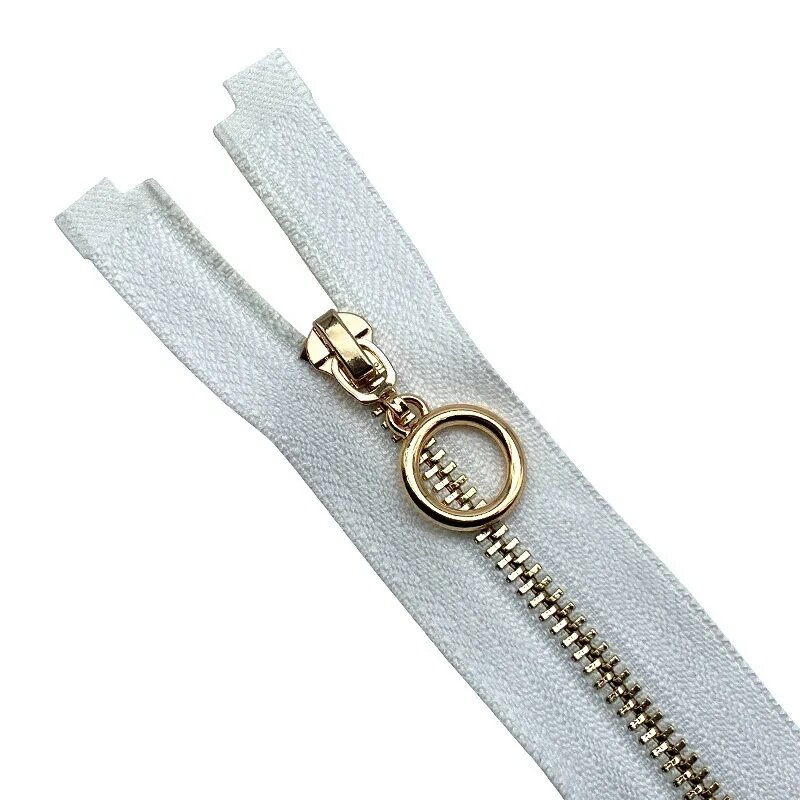 Металлические молнии 2 шт, 15-120 см, черные и белые White, 30cm Close-End