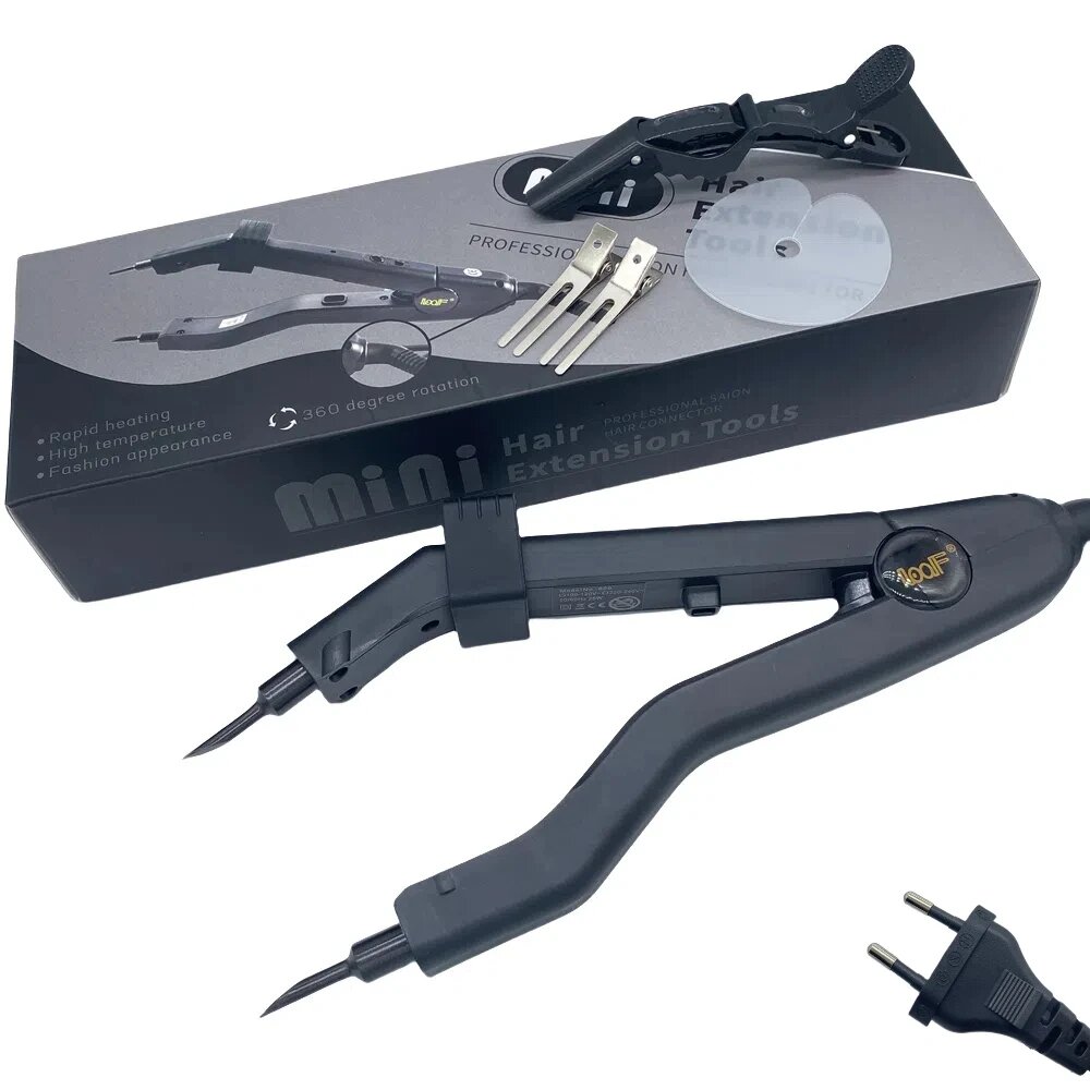 Мини-аппарат для наращивания волос JR-609C, черный, EU plug