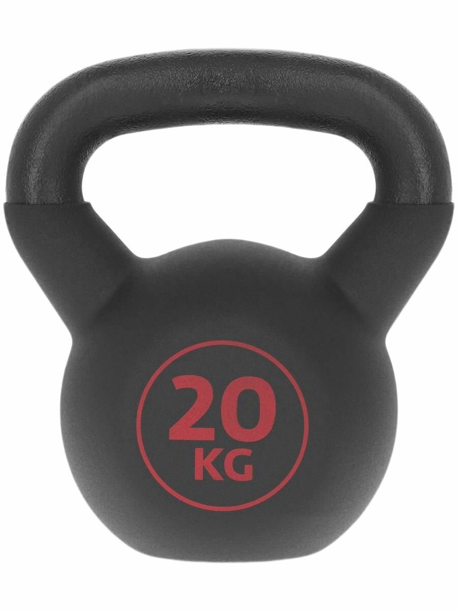 Гиря чугунная обрезиненная Torneo, 20 кг