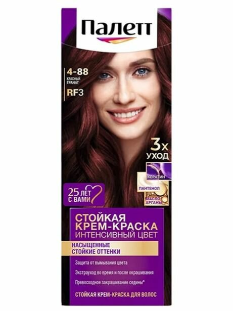 Краска для волос PALETTE Красный гранат 110мл