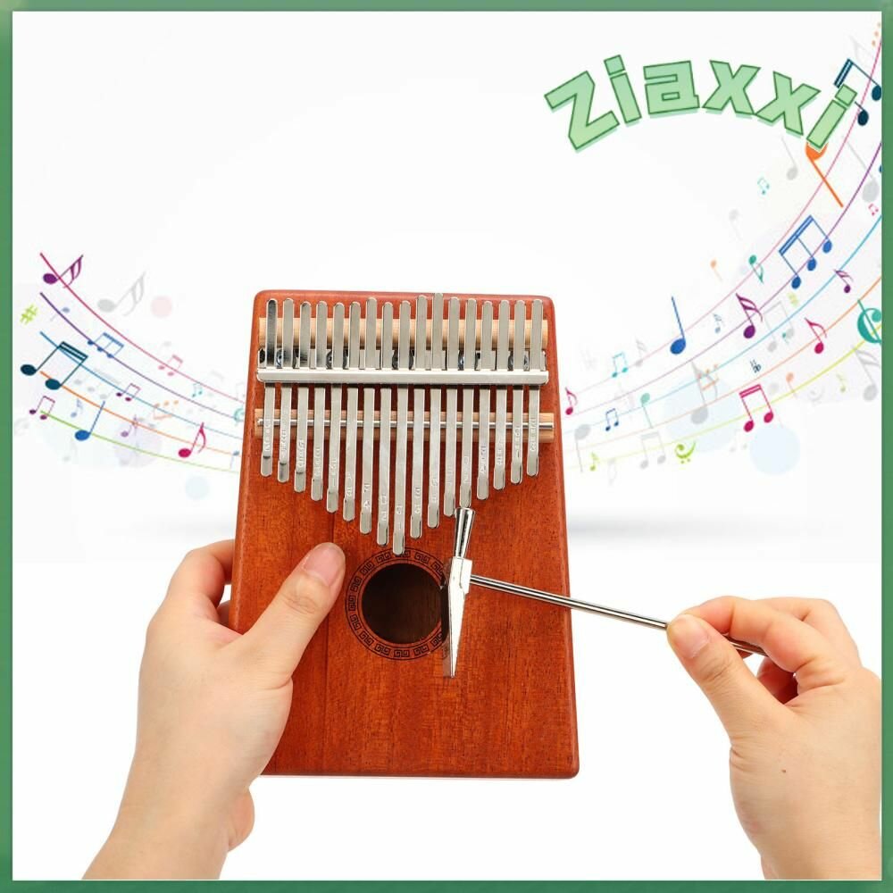 Мини-калимба, 17 тонов, портативный музыкальный инструмент для начинающих