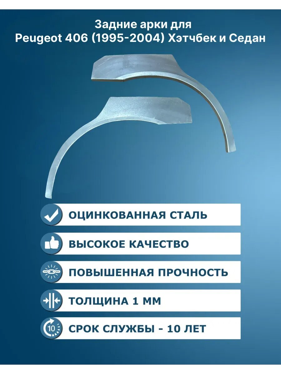 Задние арки Peugeot 406 (1995-2004)