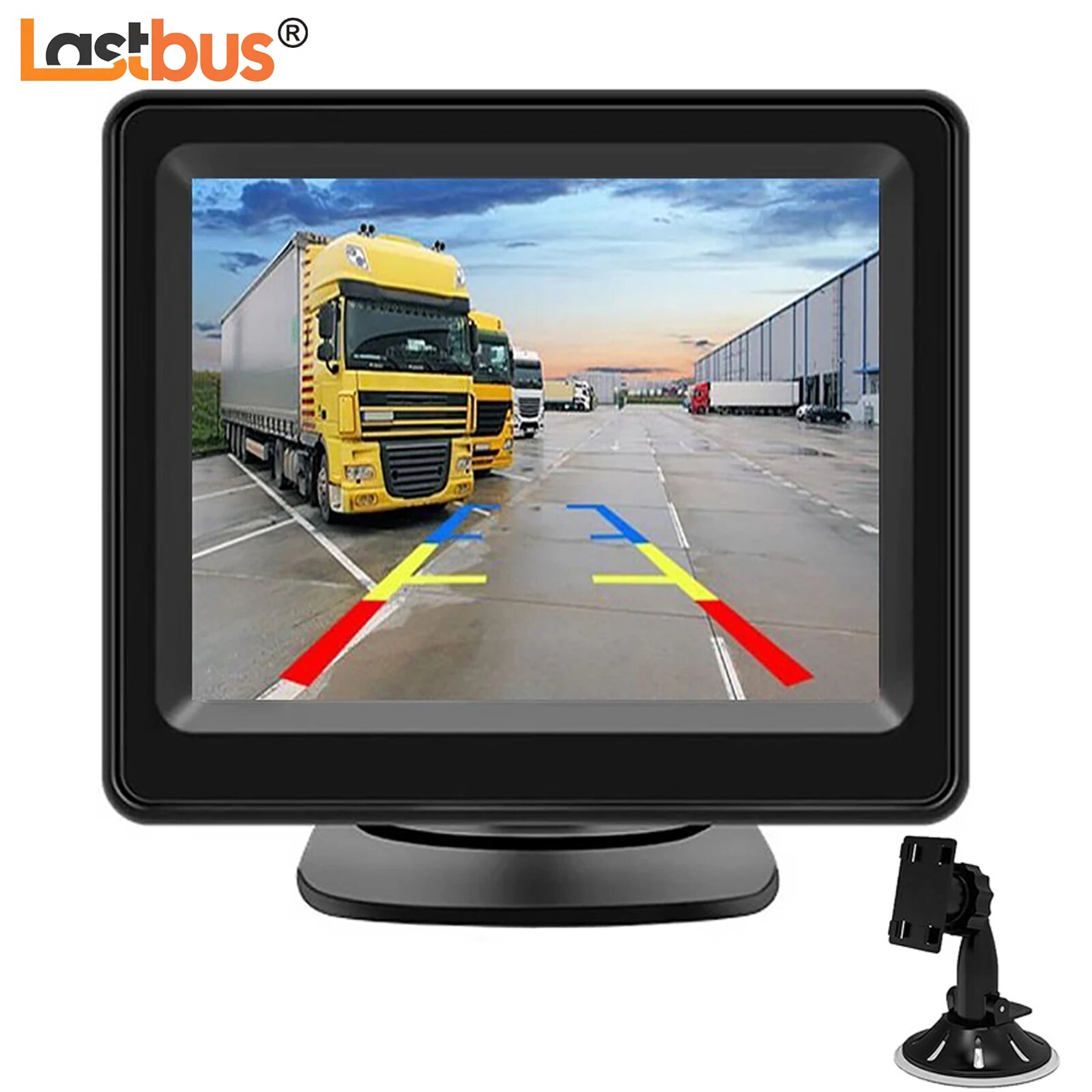 Lastbus 3,5-дюймовый ЖК-монитор для автомобиля RCA Video 2ch Av в 12-24 В для камеры заднего вида автомобиля, цветной экран