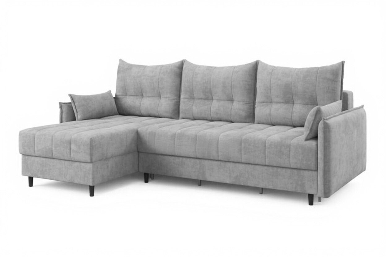 Угловой диван Твист, механизм пантограф, независимый пружинный блок, на ножках