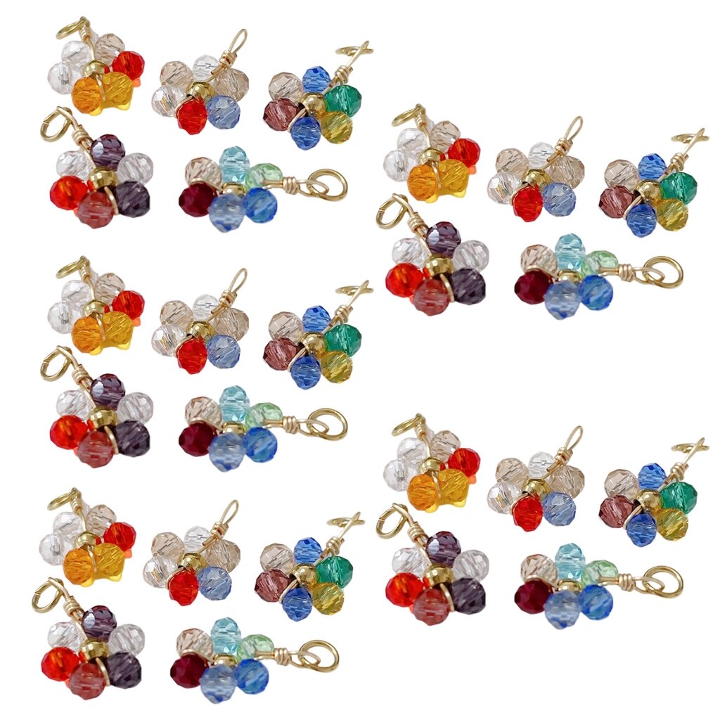 Красивое украшение из бисера в виде хрустального цветка - стильный аксессуар для изготовления ювелирных изделий