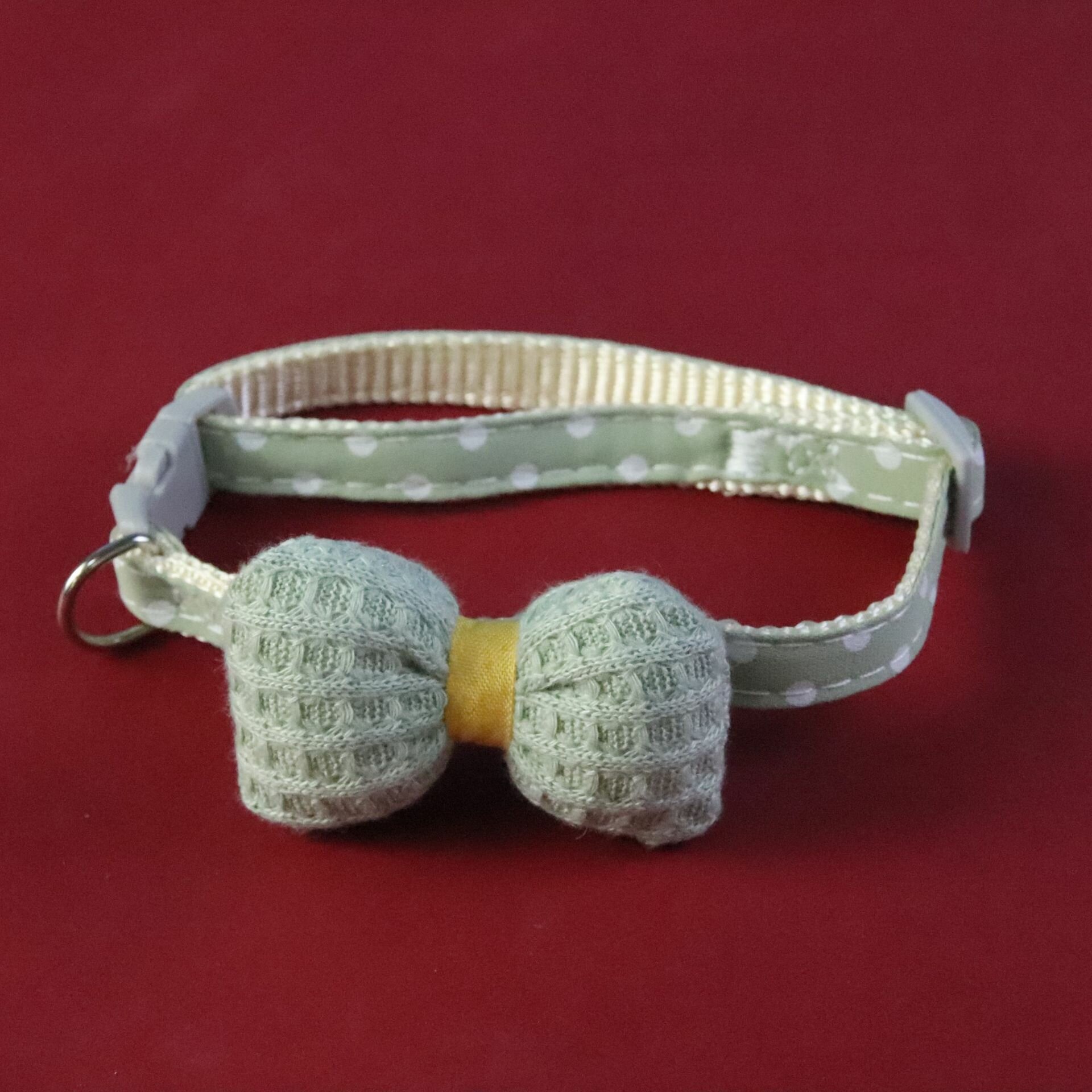 Ошейник для собаки, новогодний красный колокольчик, праздничный ошейник для кошки, регулируемый ручной работы, красный